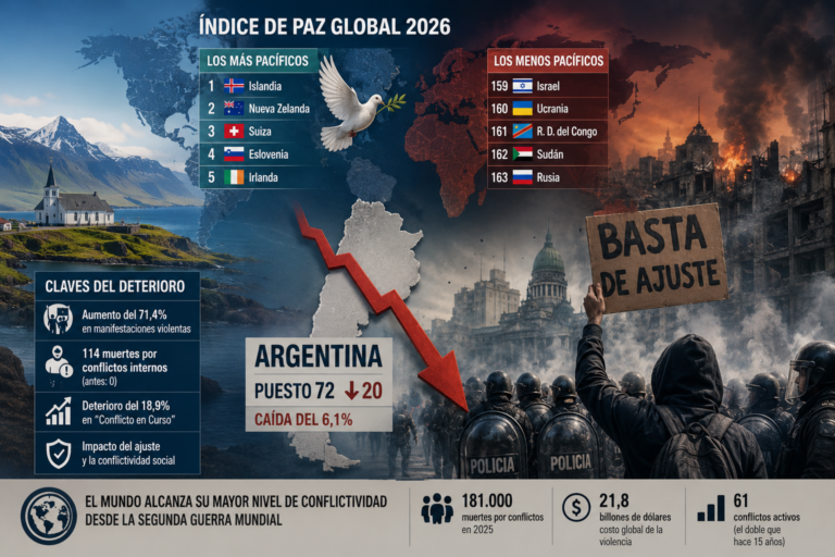 Radiografía del Índice de Paz Global 2026: Argentina protagoniza una de ...